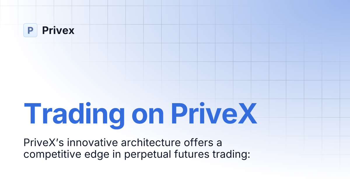 Trading on PriveX | Privex